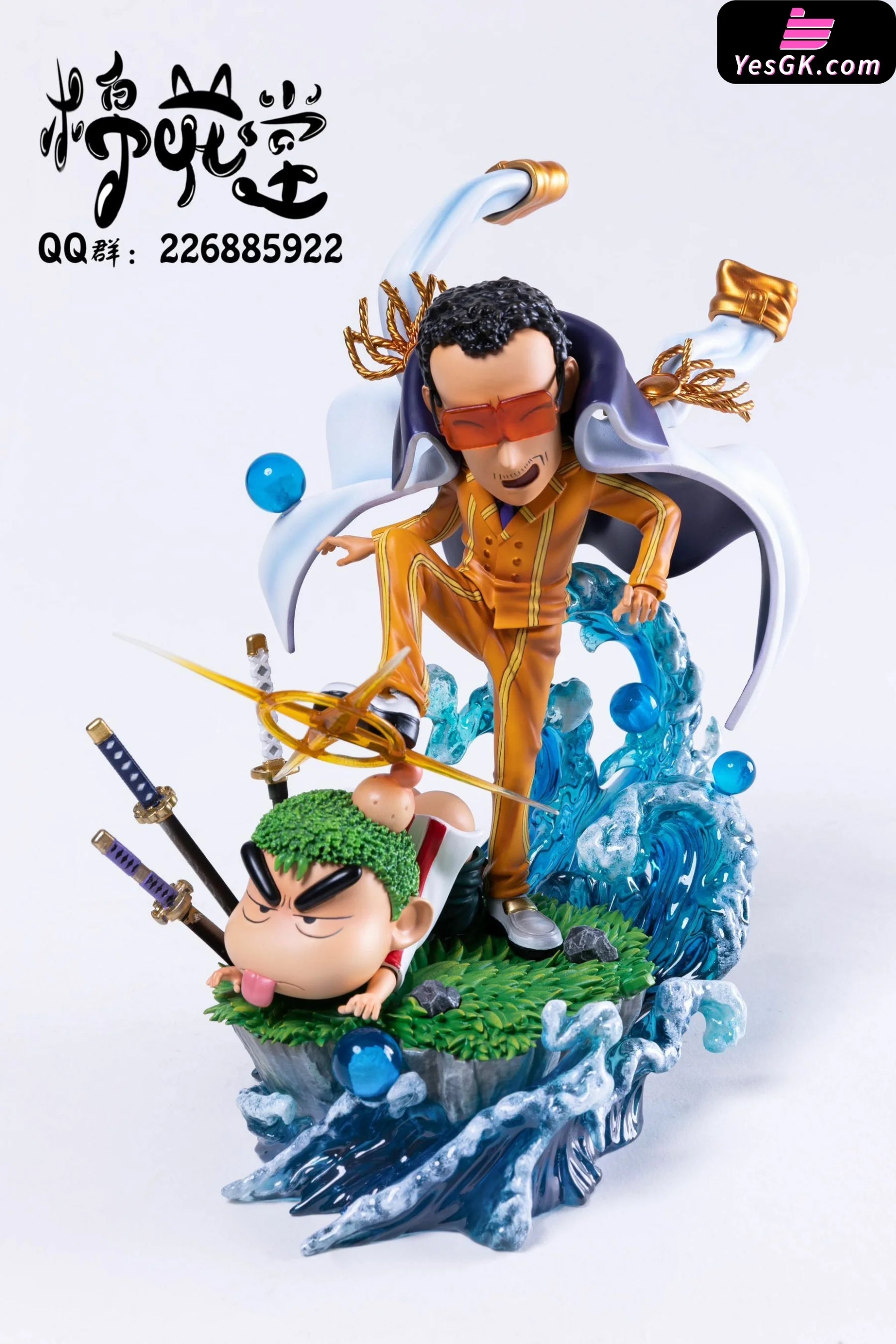 Crayon Shin-chan Director Kizaru beats up Zoro Shin chan GK Statue - M.H.T Studio [In-Stock] – YesGK