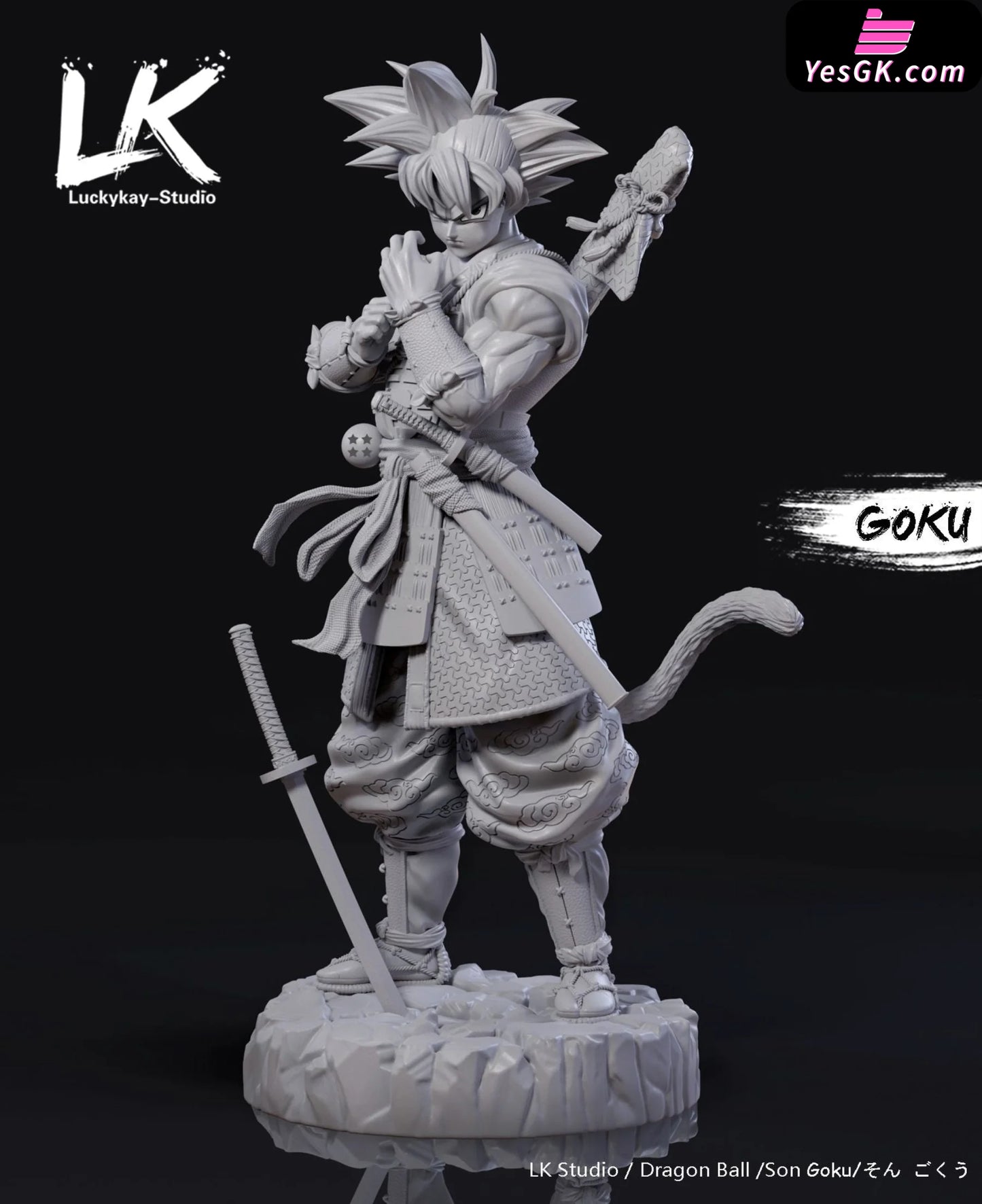 Dragon Ball Warrior Series Samurai Goku Resin Statue - LuckyKay Studio ...