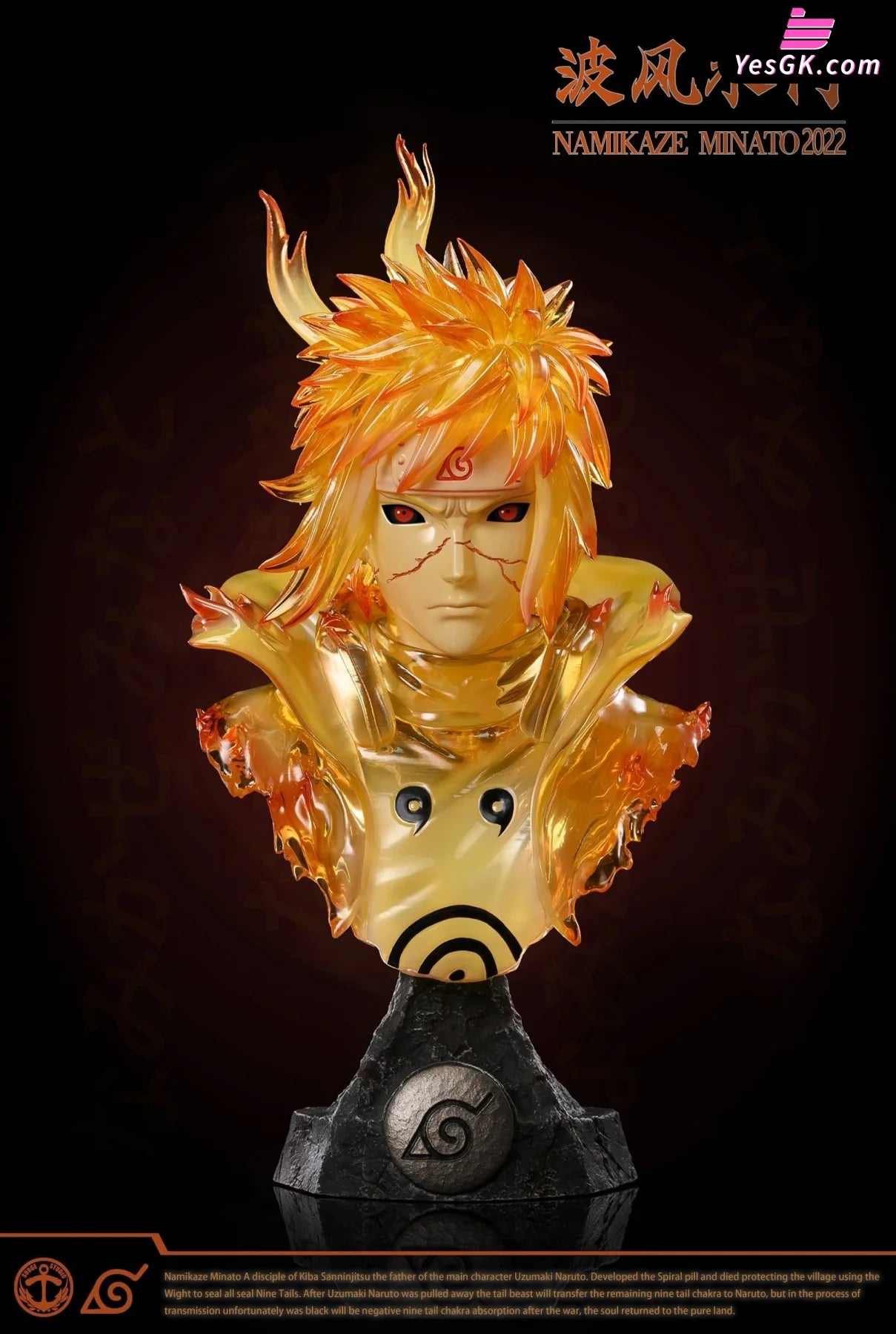Minato Namikaze Nine Tails Chakra Mode